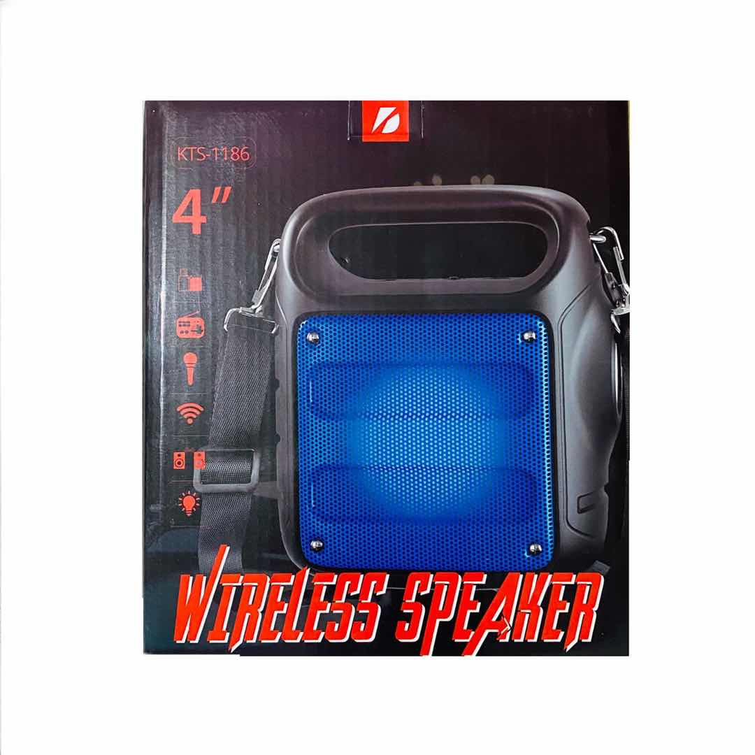 Boxa portabila KTS-1186 cu Bluetooth, Acumulator 1200 mAh, Radio FM ...