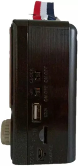 Radio Portabil KTF 1429, FM/AM/SW Bluetooth Port USB/TF Lanterna Antena Telescopica Ceas Retro ...