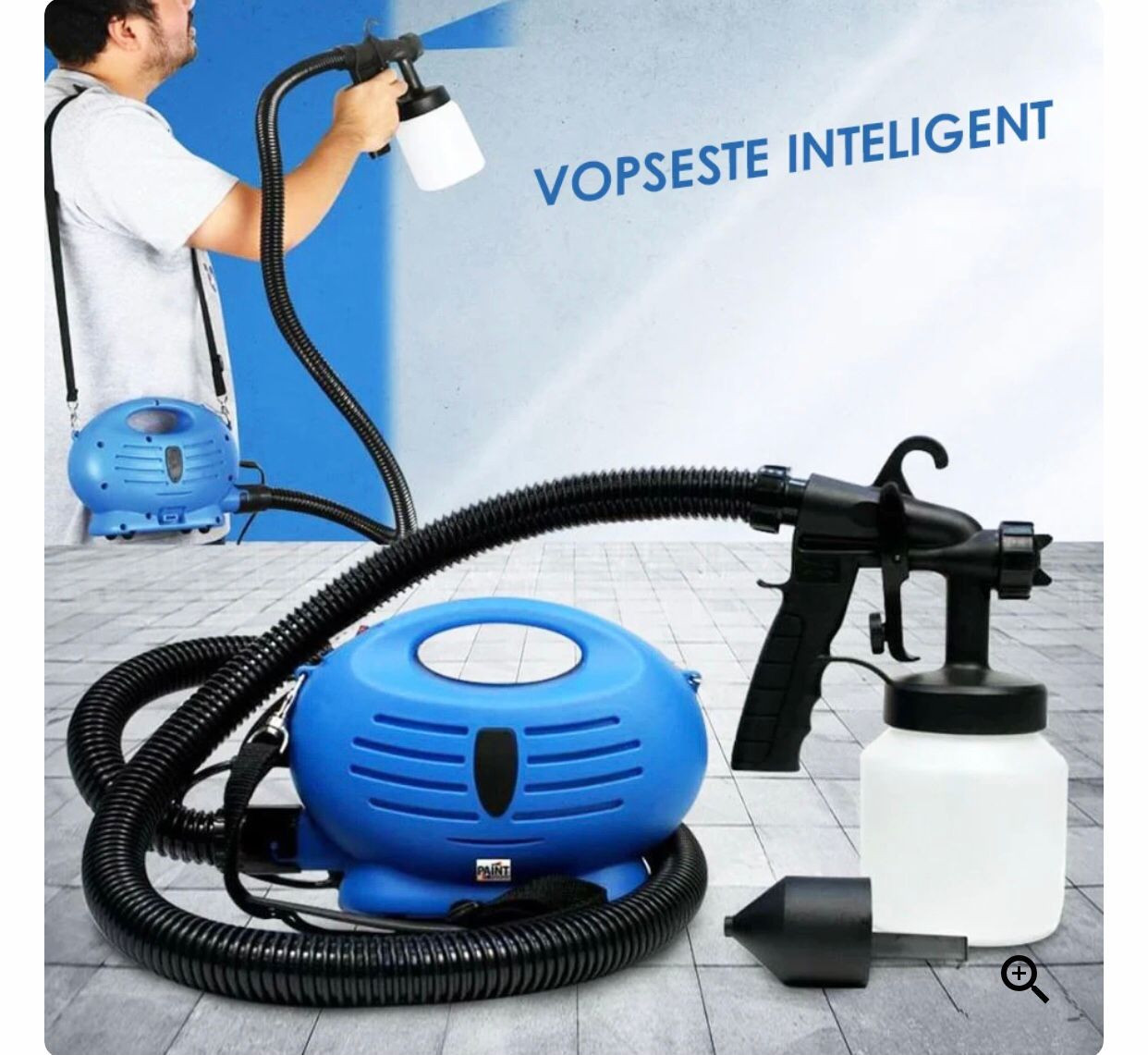 Aparat/Pistol Pentru Vopsit si Zugravit, Set Complet Paint Zoom 650W ...